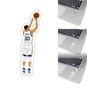 Steph Curry 3 Point Celebration Sticker - Etsy