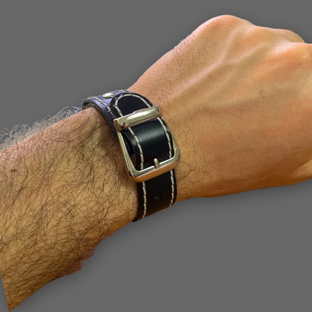 Leather Steampunk Wristband Pattern, Easy DIY Bracelet (PDF Pattern) - Etsy