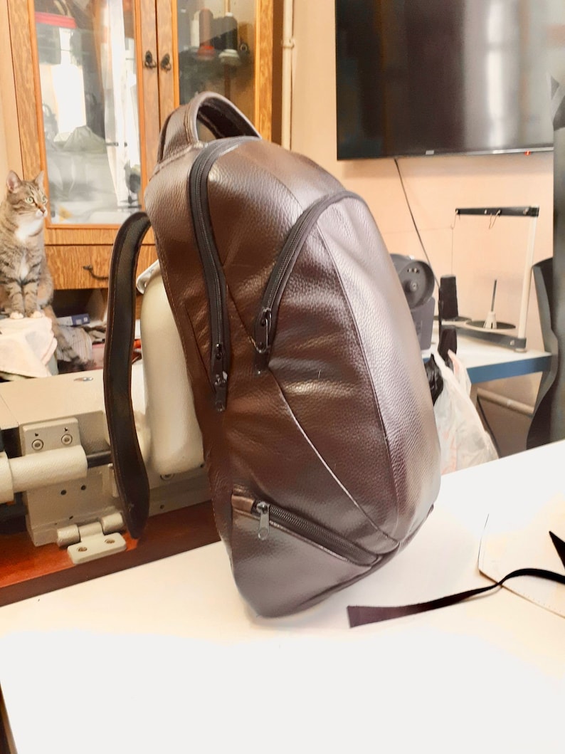 Leather Backpack PDF Pattern Woman Backpack Template | Etsy