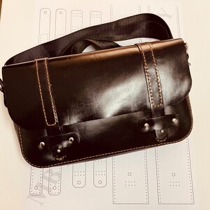 PDF Men's Bag Template - Men's Bag Pattern - Leather Bag Pattern ...