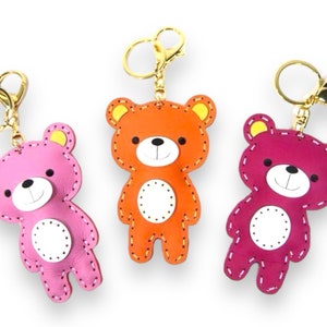 PDF Pattern Leather Key Chain Pattern - Key Holder Template - Key Rings ...