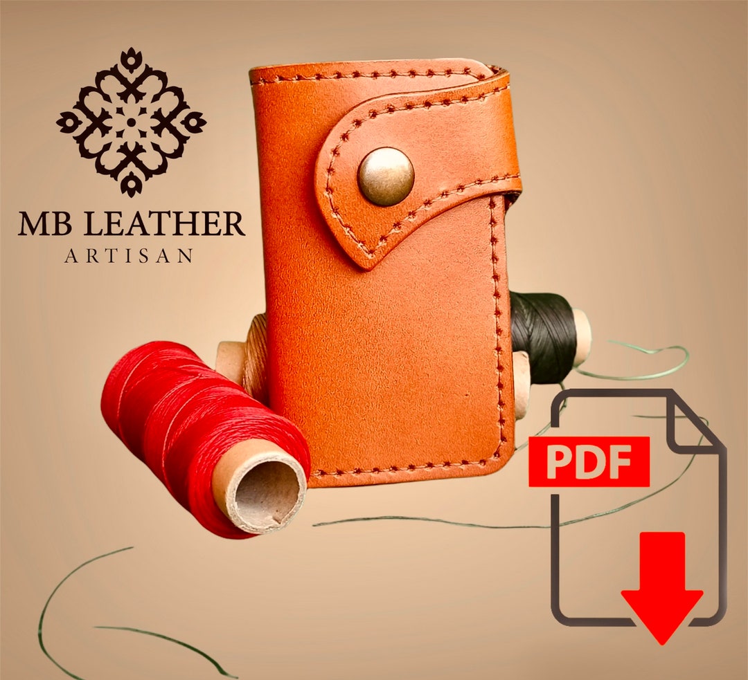 PDF Pattern Leather Key Holder Template - Key Rings Pattern - Key Fobs ...
