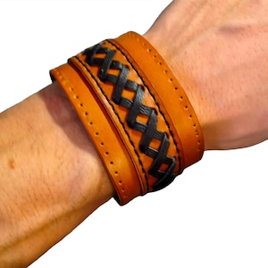 PDF Pattern Leather Bracelet Download Easy Pattern Leather DIY Leather ...