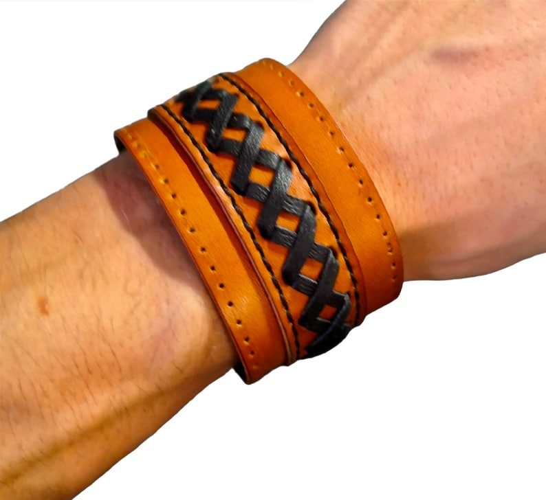 Leather Steampunk Wristband PDF Pattern: DIY Bracelet - Etsy