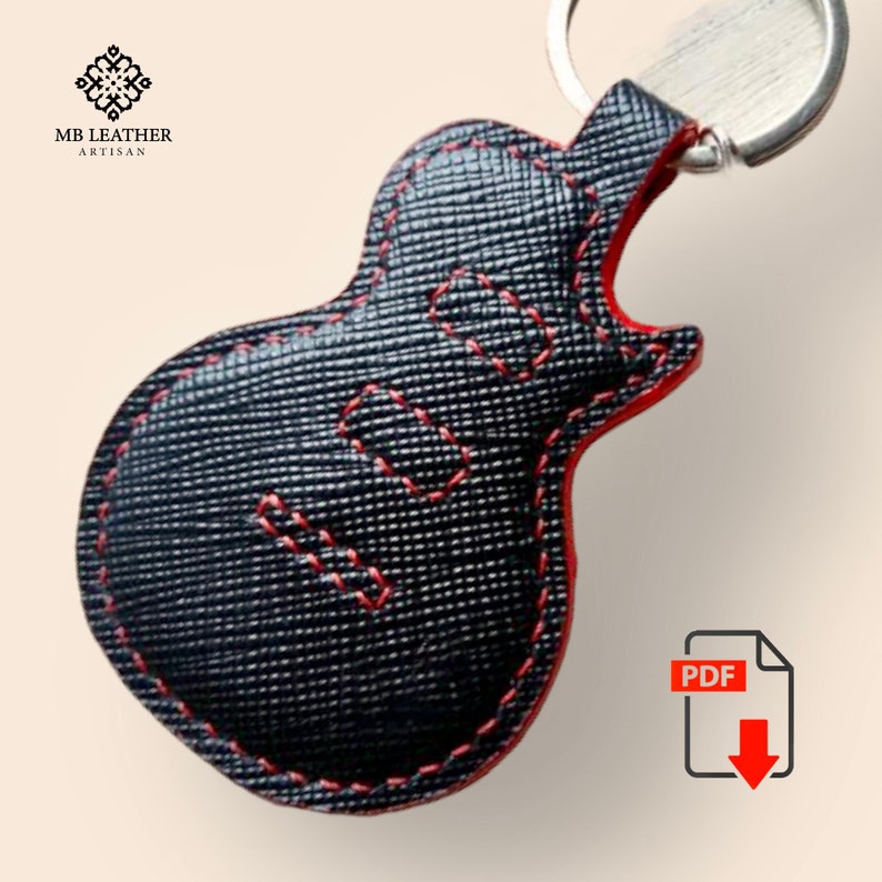 PDF Pattern Leather Key Chain Pattern Key Holder Template - Etsy