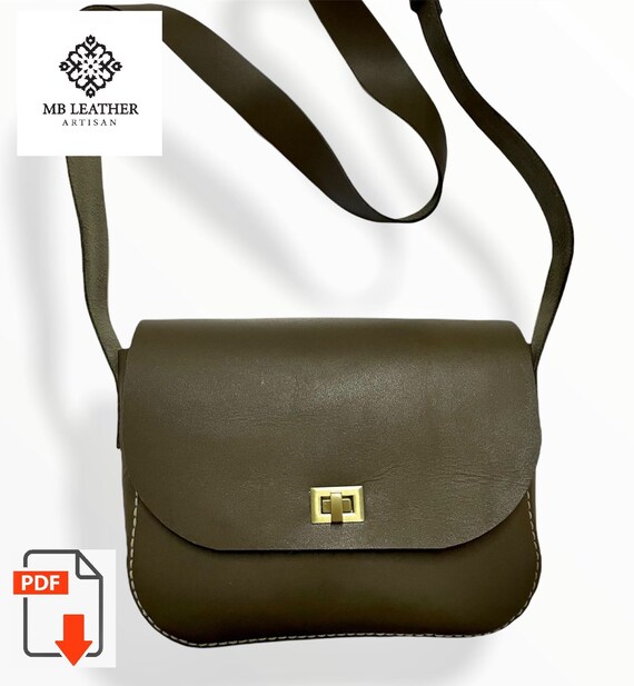 PDF Pattern Shoulder Bag Handmade Leather Leather DIY - Etsy