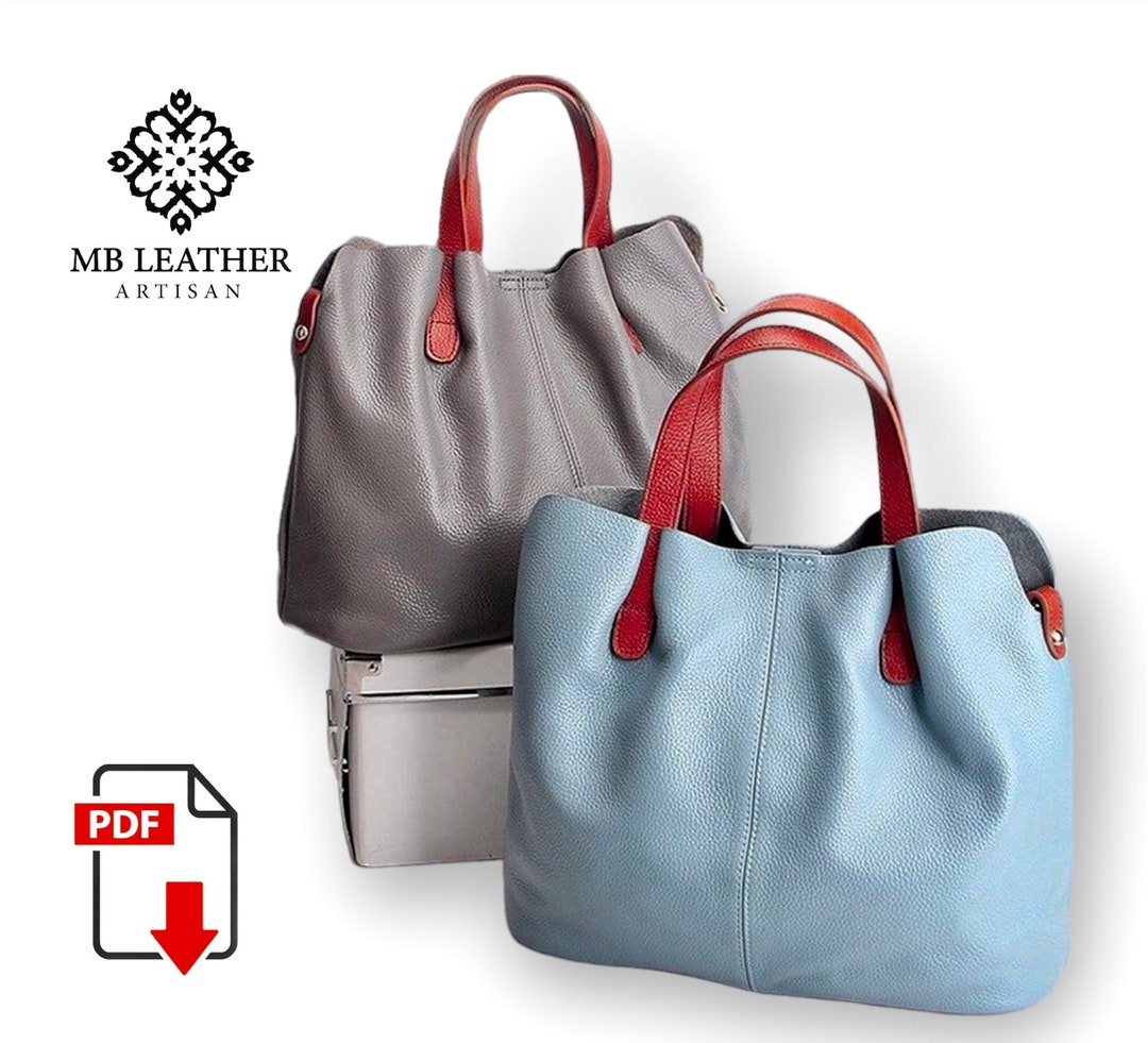 PDF Pattern Leather Hand Bag, Leather Women's Bag, Leather Digital ...