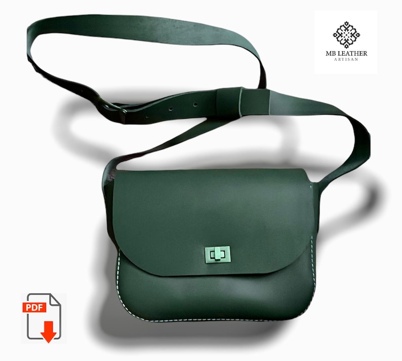 PDF Pattern Shoulder Bag Handmade Leather Leather DIY | Etsy