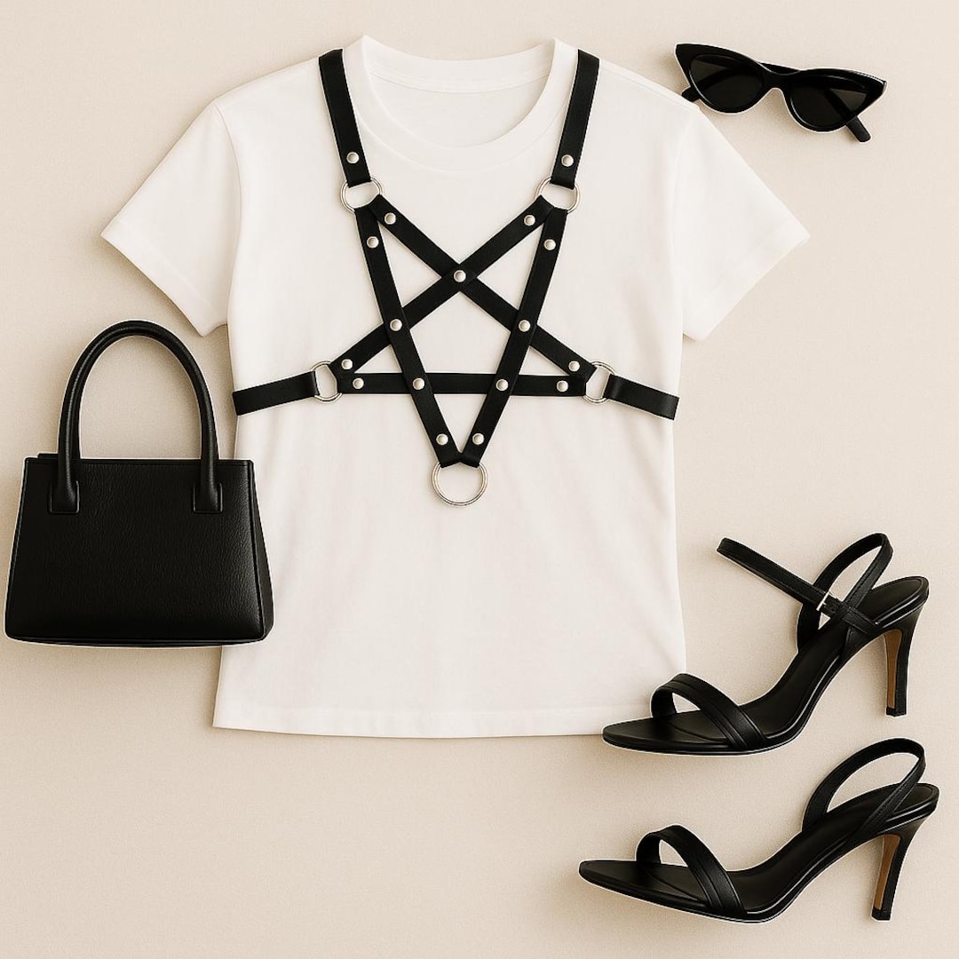 Pentagram Leather Harness Pattern - PDF Sewing Template for DIY Fetish ...