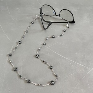 Layered Rosary Choker Necklace Set Surgical Steel Black Hematite Beaded ...