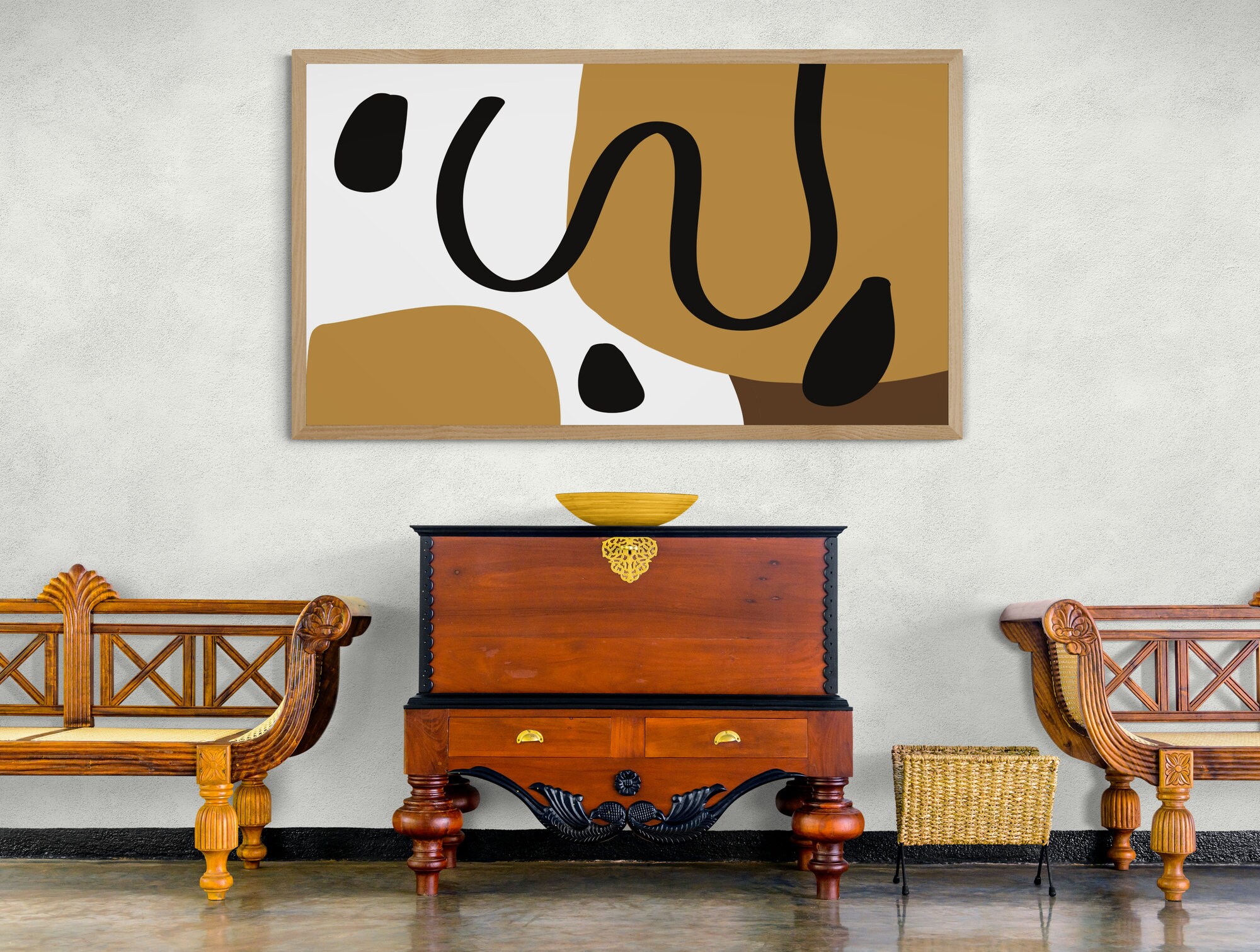 Samsung Frame TV Art, Abstract Art, Line Wall Art, Frame TV Art ...