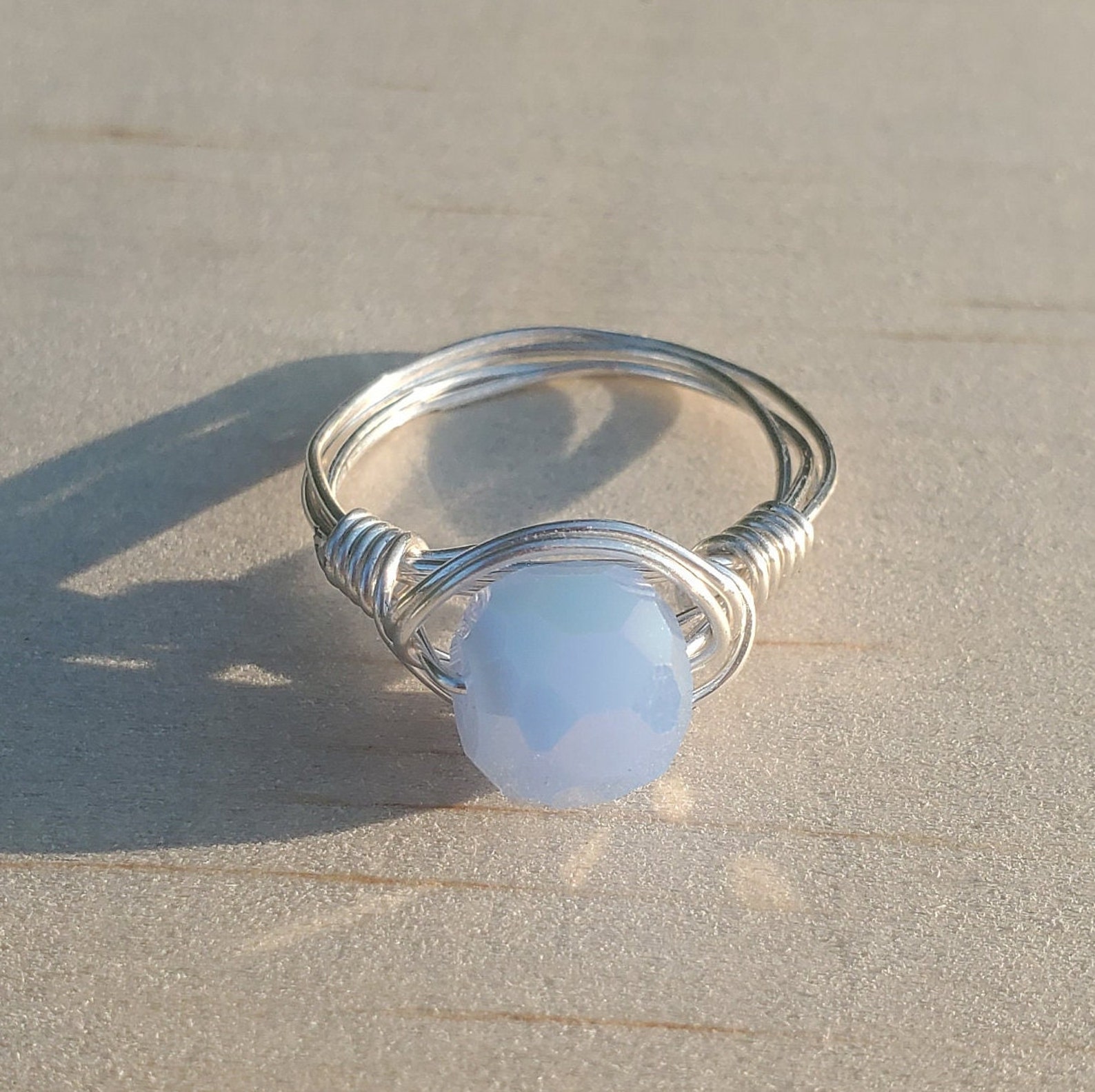 Periwinkle Wire Rings - Etsy