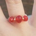 Ruby Red and Guilded Gold Ring - Etsy