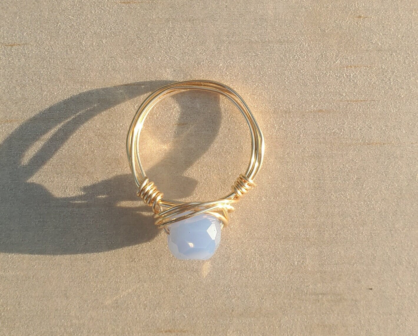 Periwinkle Wire Rings - Etsy
