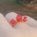 Ruby Red and Guilded Gold Ring - Etsy