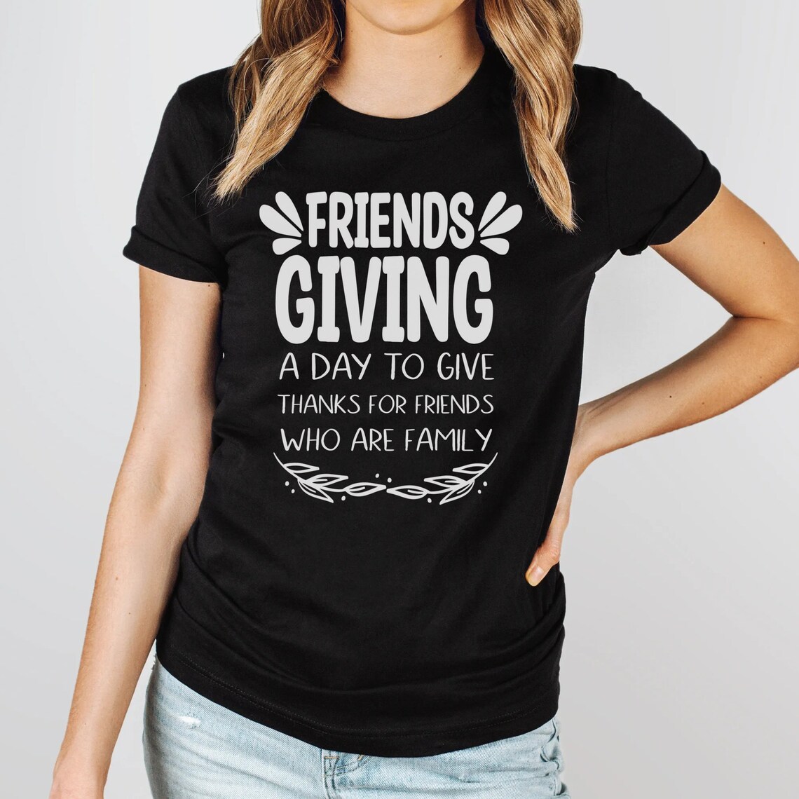 Friendsgiving Shirt Happy Friendsgiving Thanksgiving Shirt - Etsy