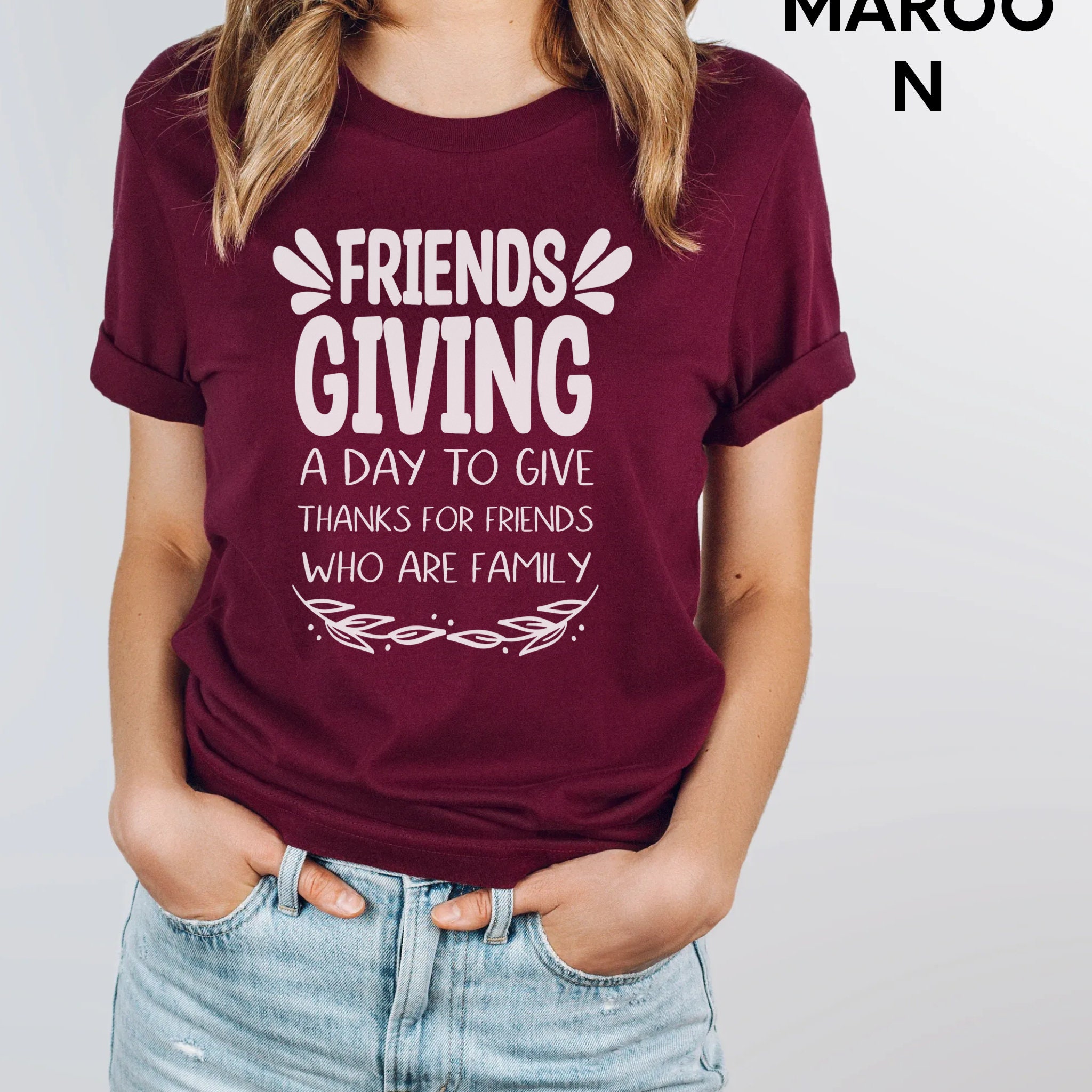 Friendsgiving Shirt Happy Friendsgiving Thanksgiving Shirt - Etsy