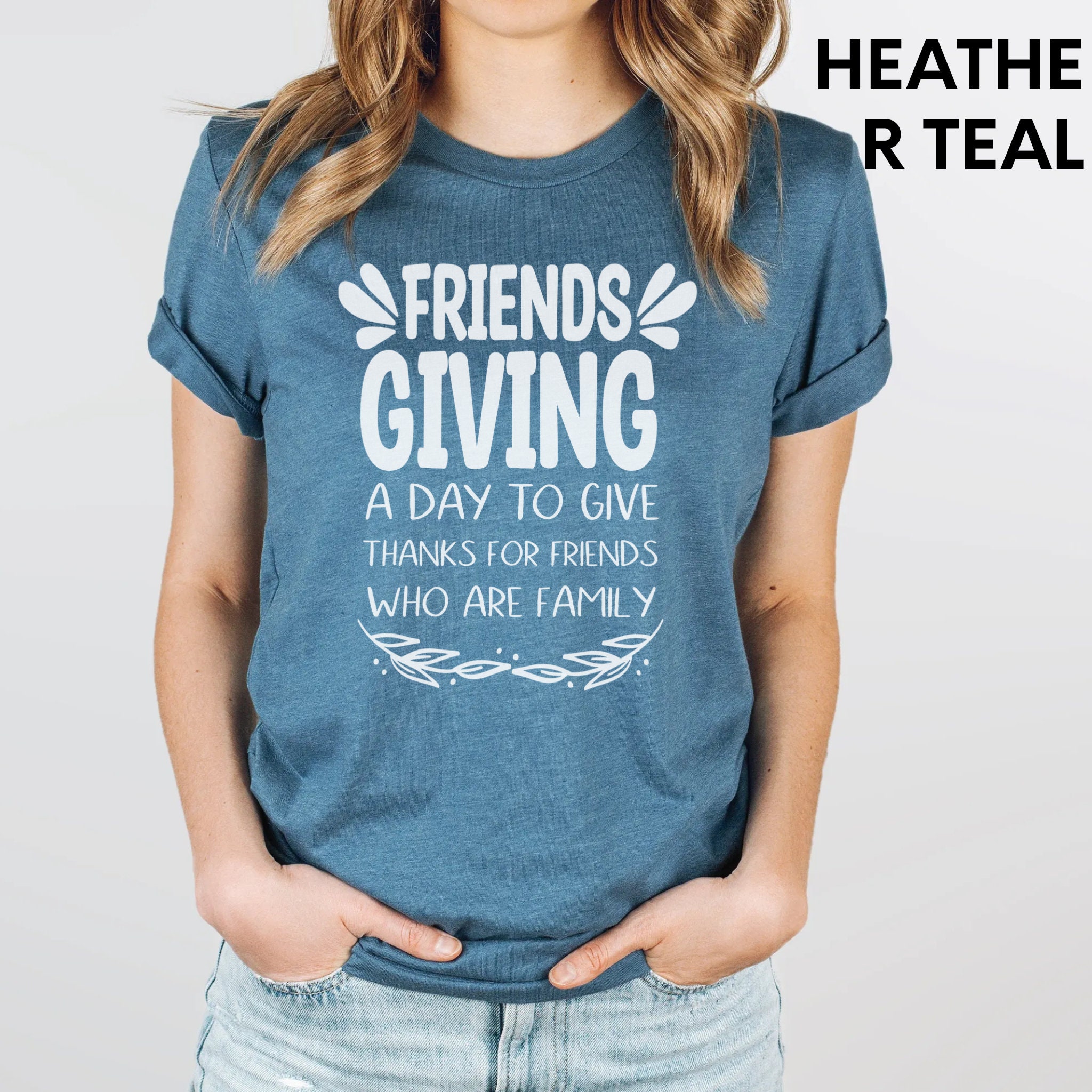 Friendsgiving Shirt Happy Friendsgiving Thanksgiving Shirt - Etsy