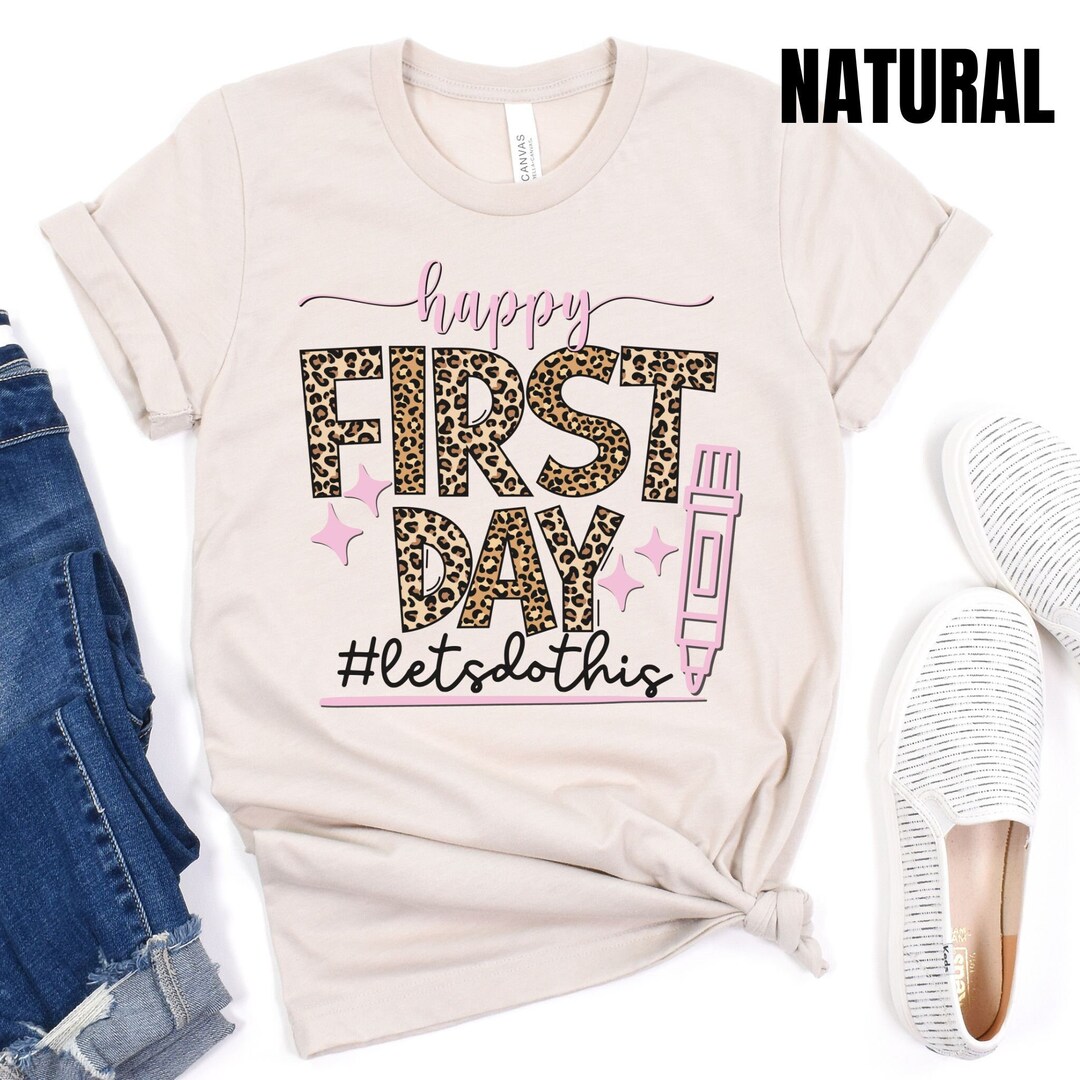 Happy First Day of School Shirt, Welcome Back to School Outfit, Teacher ...