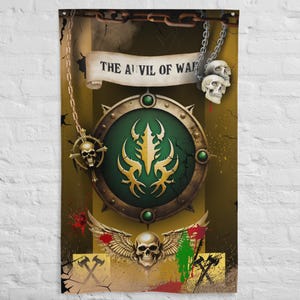 Grim Army Flag - Tabletop Wargaming Banner - Fantasy Army Accessories ...