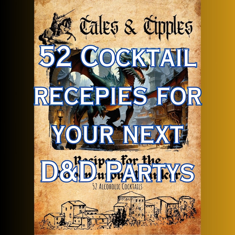 Dungeons and Drangons Cocktails: 52 DND Inspired Drink Recipes Cards ...