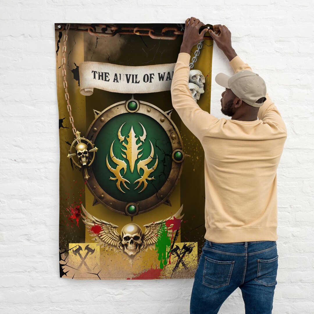 Grim Army Flag - Tabletop Wargaming Banner - Fantasy Army Accessories ...