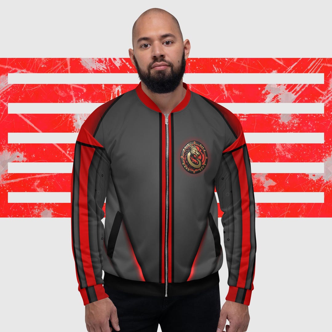 Mech Pilot All-over Print Bomber Jacket Futuristic Mech Combat Design ...