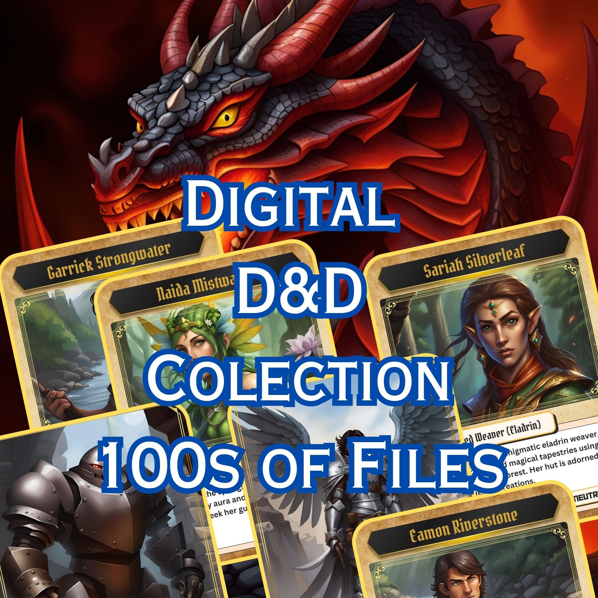 D&D Light Monster Image Collection - 50 Digital Art Prints for Dungeon ...