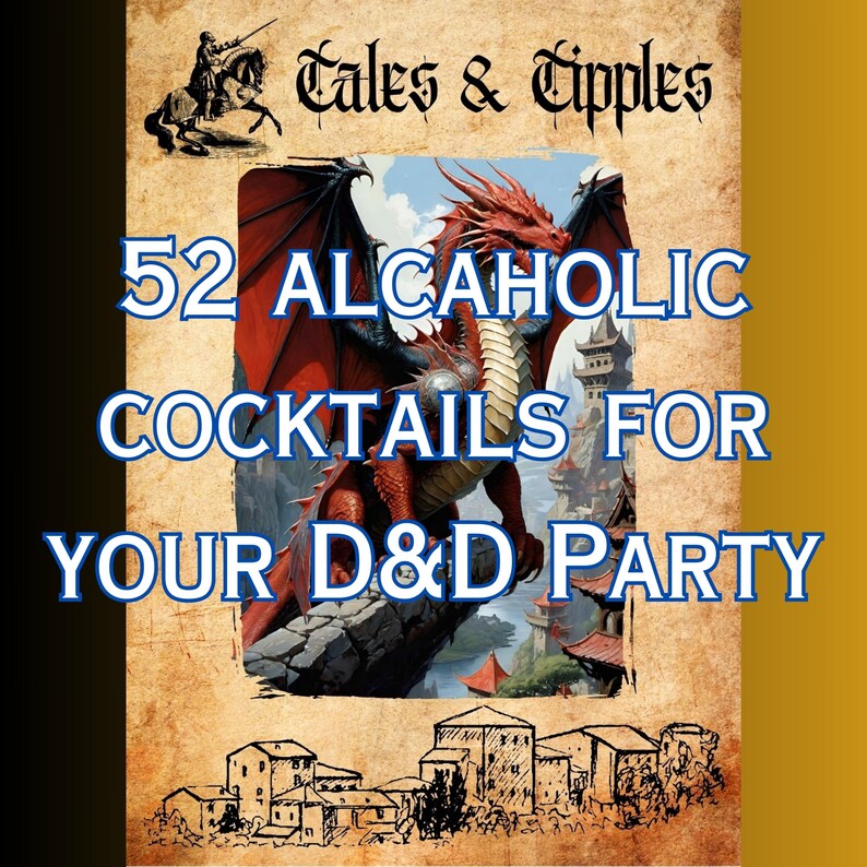 Dungeons and Drangons Cocktails: 52 DND Inspired Drink Recipes Cards ...