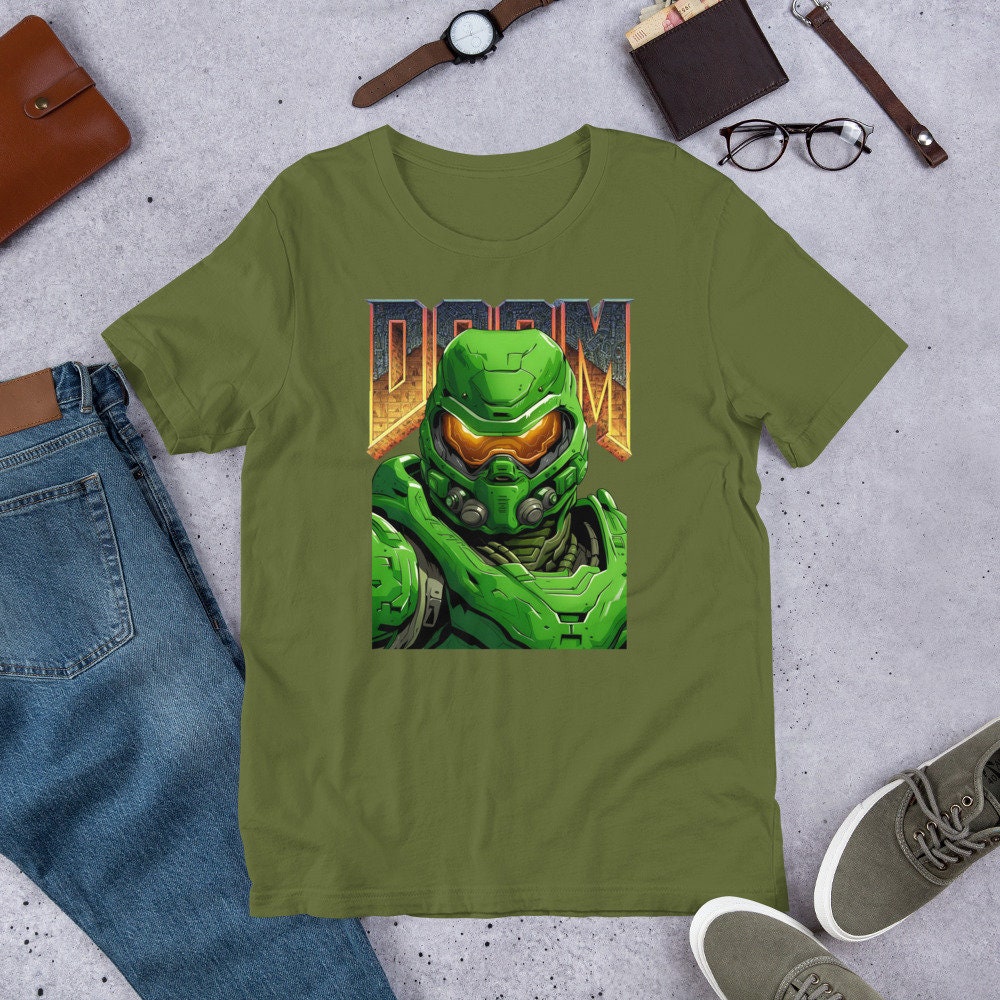Camiseta Doom Slayer: Desata Doom con esta camiseta de jugador épica ...