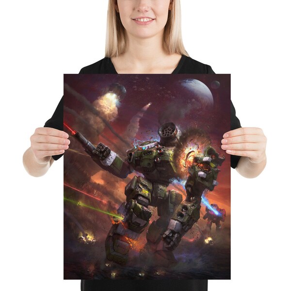 Mechwarrior Wall Art - Etsy