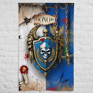 Grim Army Flag Tabletop Wargaming Banner Fantasy Army Accessories TTRPG ...