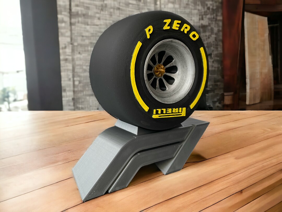 Formula 1 Medium Tire Replica and Logo Base - Etsy