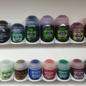 Paint Rack Citadel/games Workshop for Mounting on Wall. Useful for ...