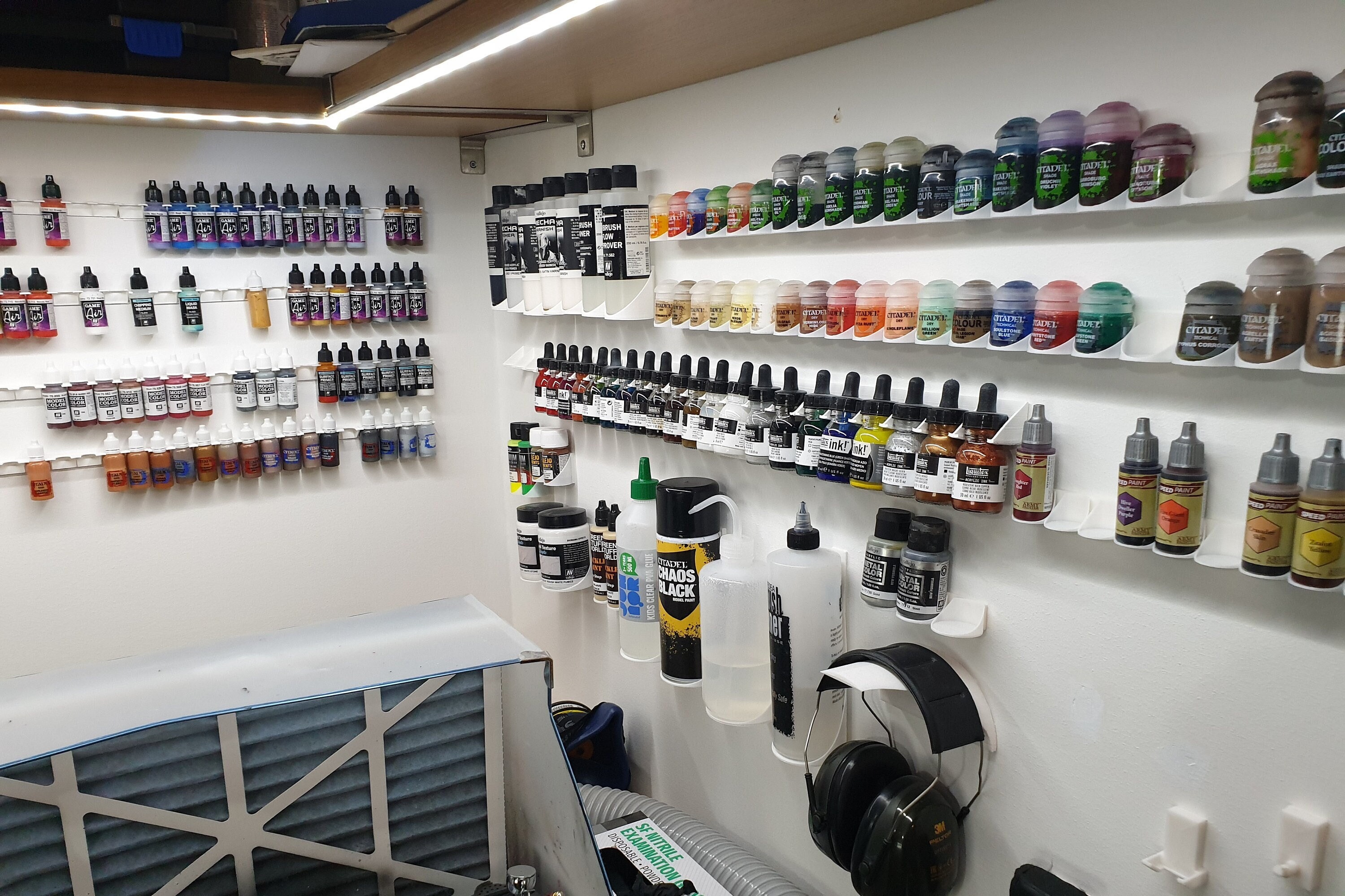 Paint Rack Citadel/games Workshop for Mounting on Wall. Useful for ...