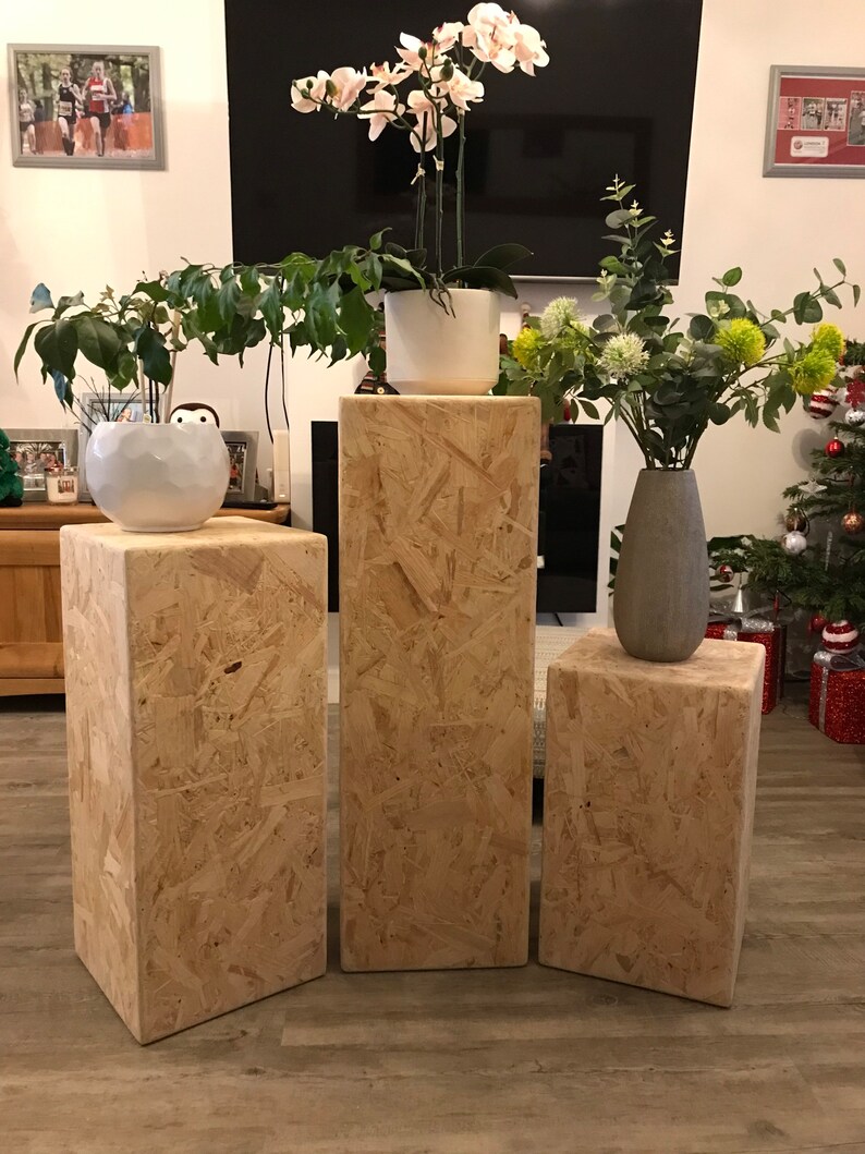 Plinths Flower Tower Display Cake Stand OSB Rustic - Etsy UK