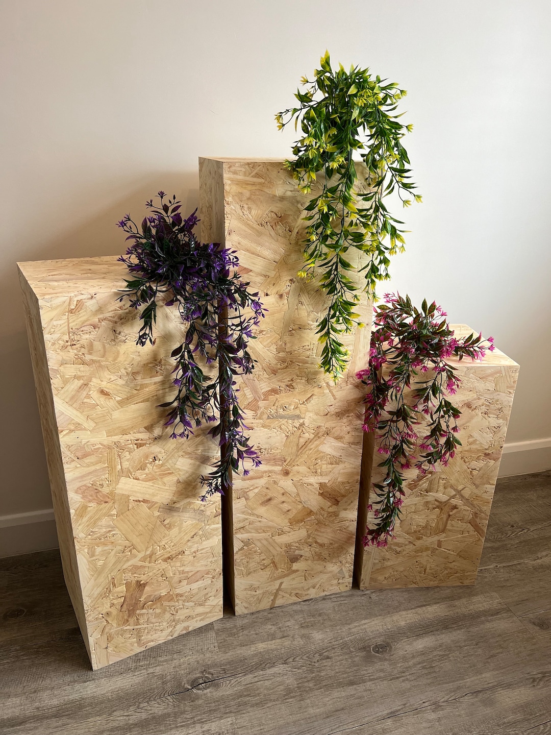 Plinths - Flower Tower Display - Cake Stand - OSB - Rustic - Shop ...
