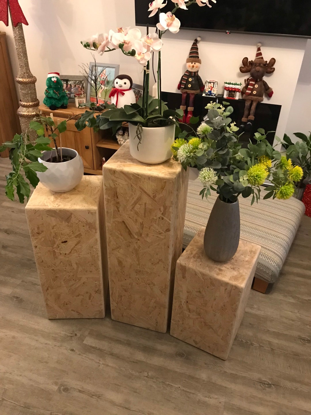 Plinths Flower Tower Display Cake Stand OSB Rustic - Etsy UK