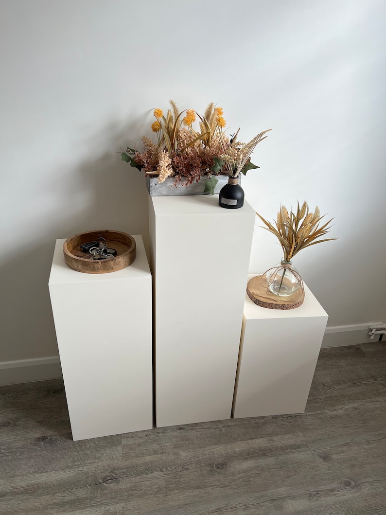 Magnolia Plinths Flower Tower Display Cake Stand MDF Plinth Stand Shop ...