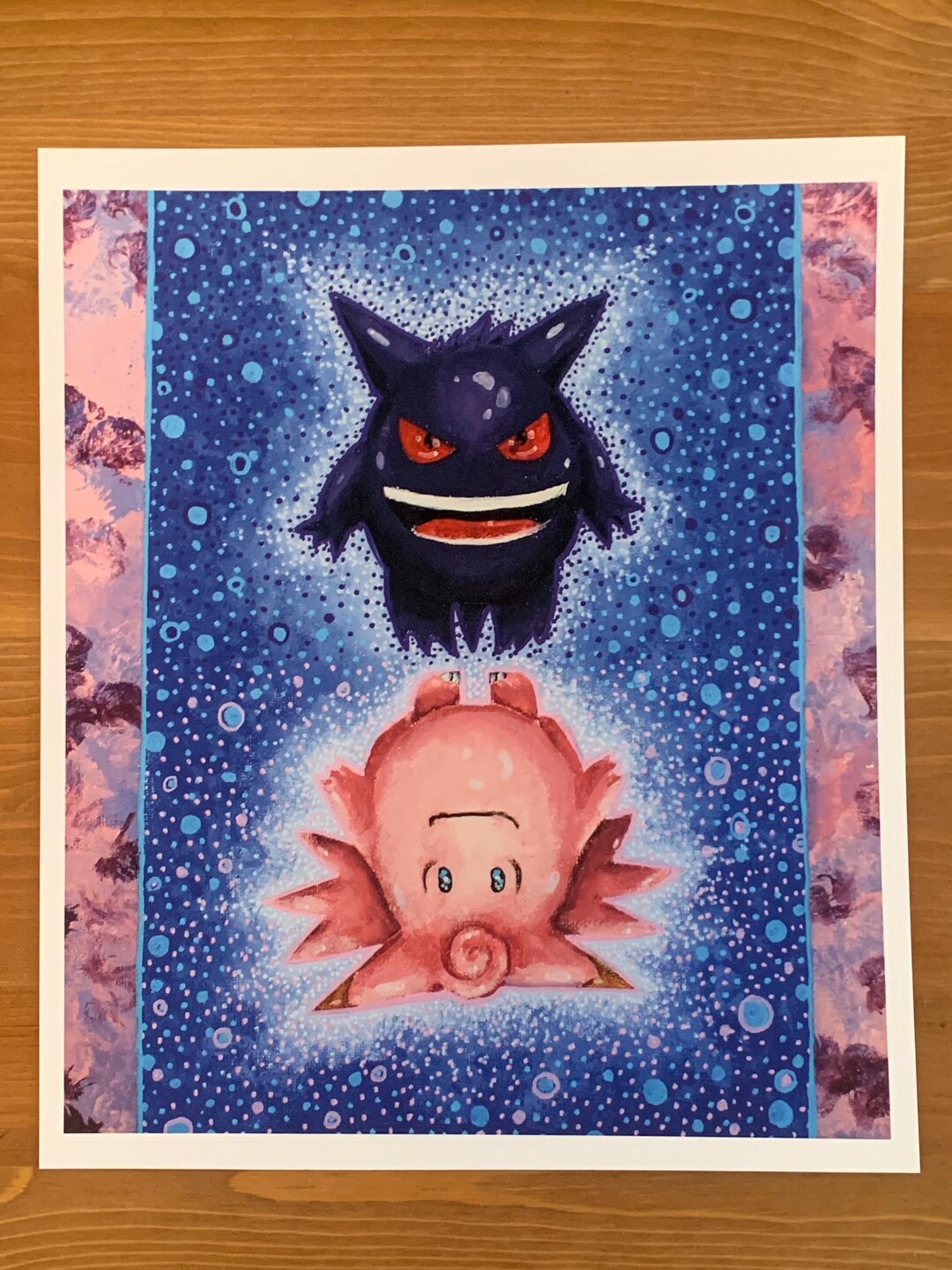 Clefable and Gengar Pokemon Print - Etsy