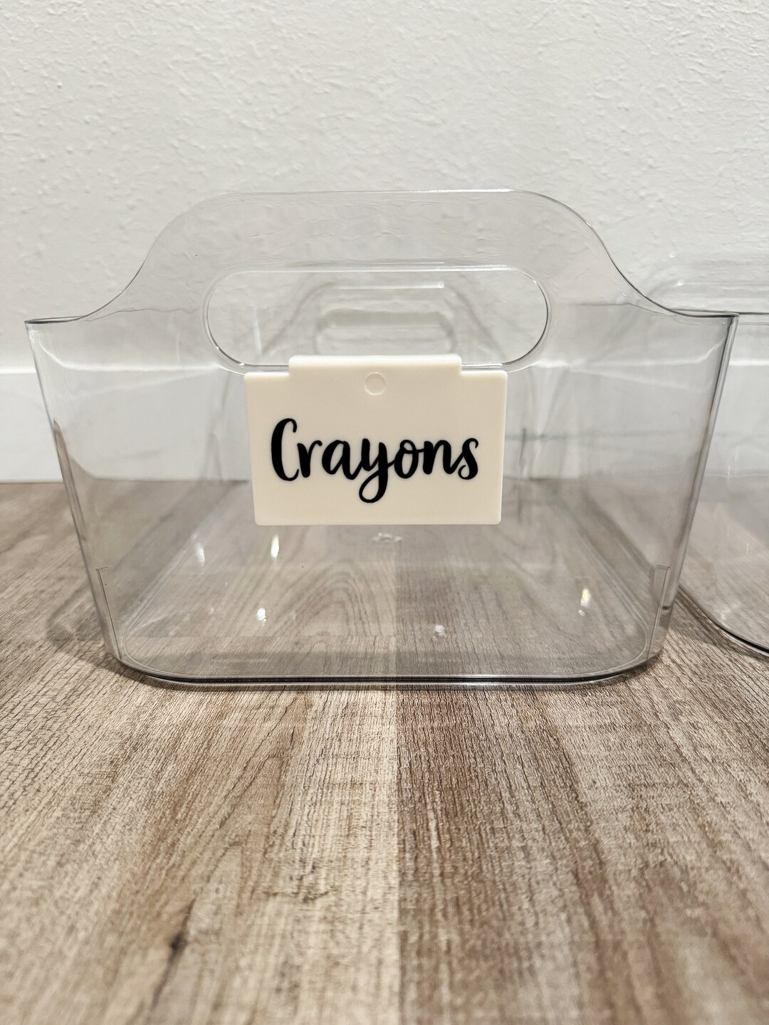 Storage Organization Custom Labeled Bin Clip Pre-made Storage Label ...