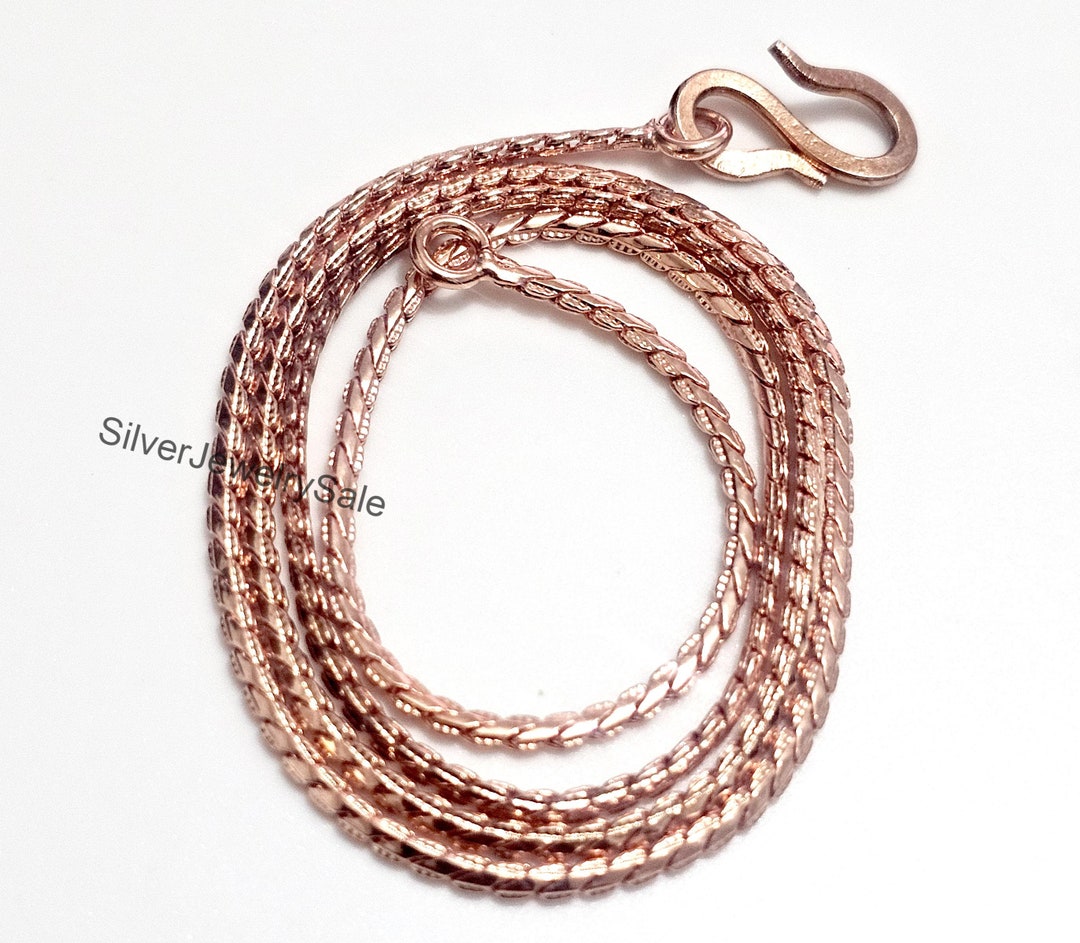 100 % Pure Copper Chain Handmade Copper Chain Antique Chain Necklace ...