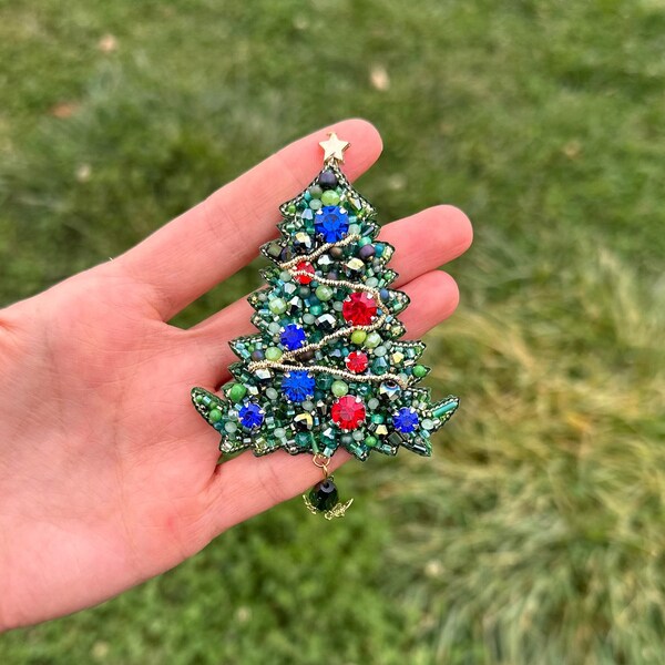 Christmas Tree Brooch - Etsy