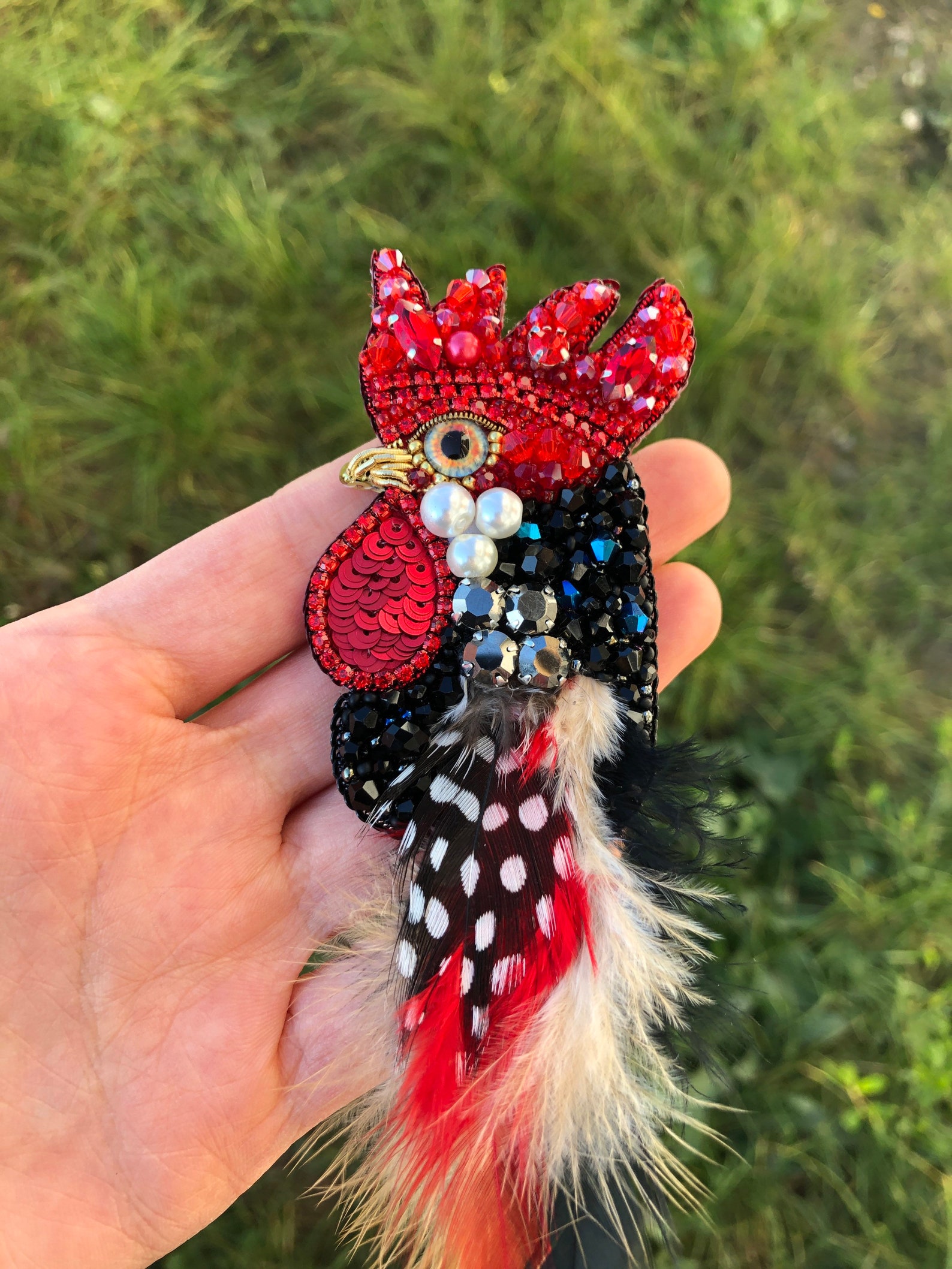 Rooster Brooch Pin Embroidery Rooster Rooster Pin Design - Etsy