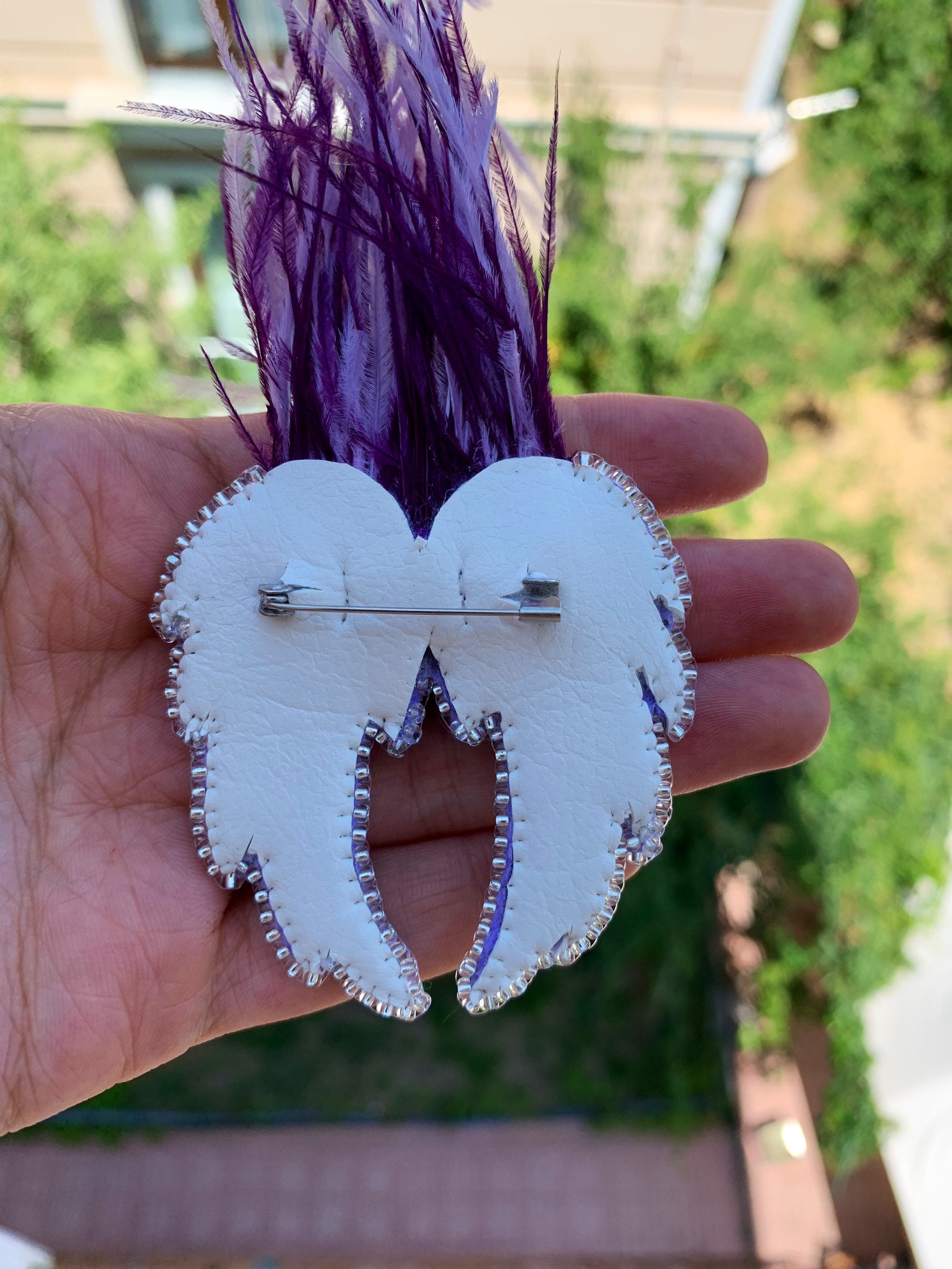 Handmade Angel Wing Embroidered Angel Wing Pin Cristmas Gif - Etsy