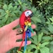 Handmade Parrot Brooch, Animal Pins, Gift for Wife, Bead Embroidered ...