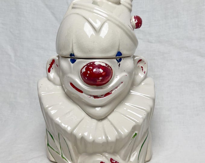 Vintage Mccoy Sad Clown Cookie Jar #255, Creepy Scary Clown Decor - Etsy