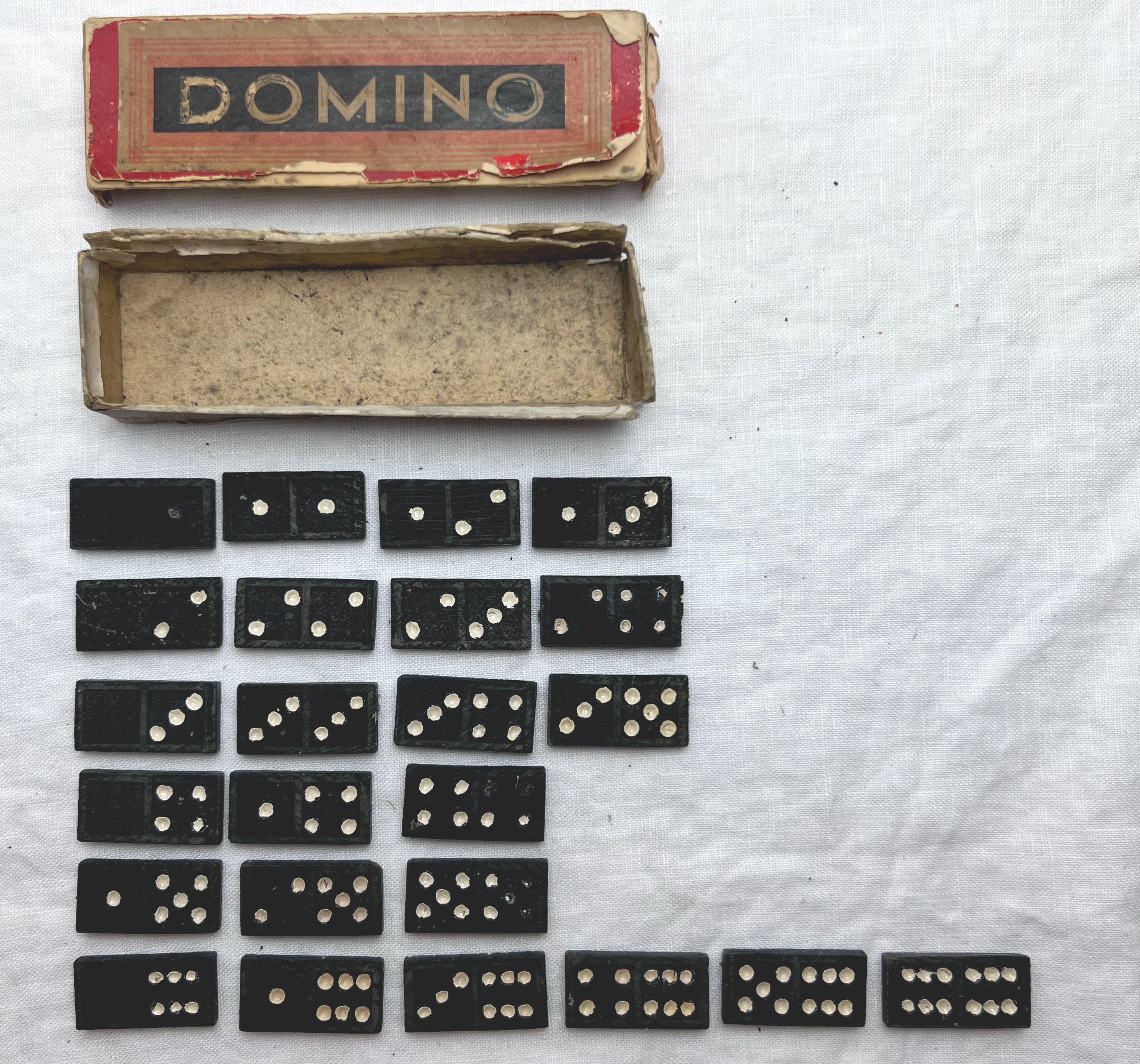Old Miniature Domino Set in Original Box for Collection or - Etsy