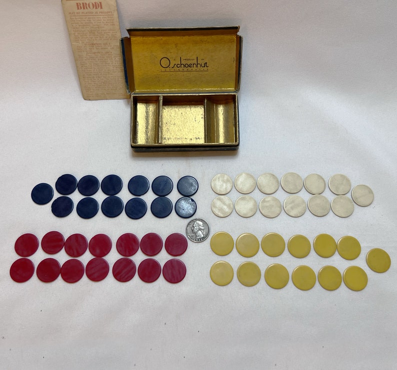 Vintage O Schoenhut Brodi Game Pieces for Play, Art or Collage Project ...