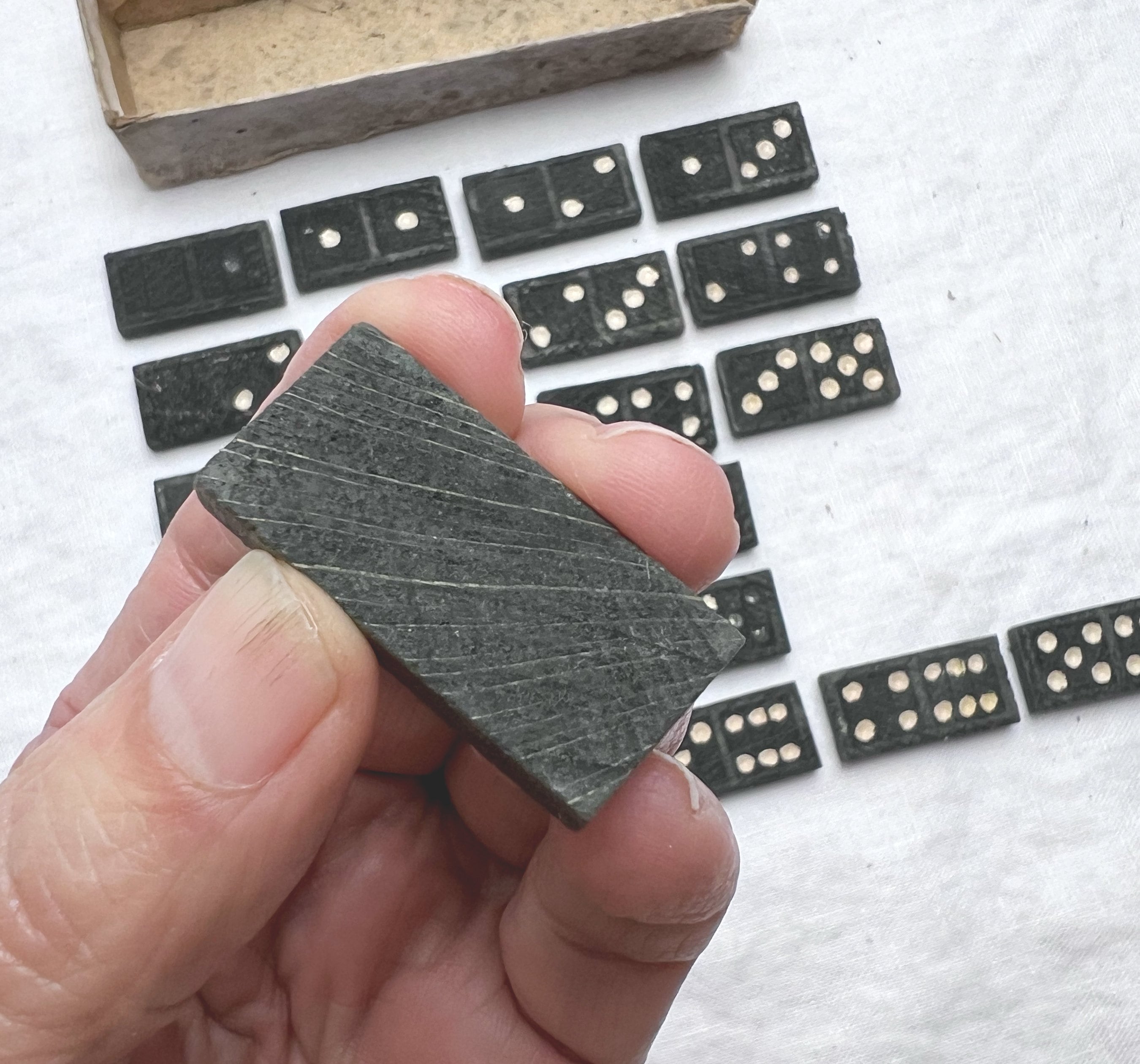 Old Miniature Domino Set in Original Box for Collection or - Etsy